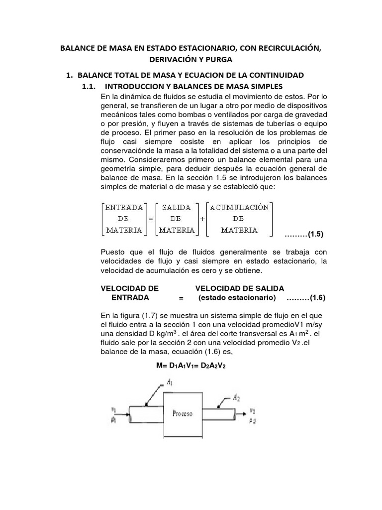 Balance de Masa en Estado Estacionario | PDF | Destilación | Química