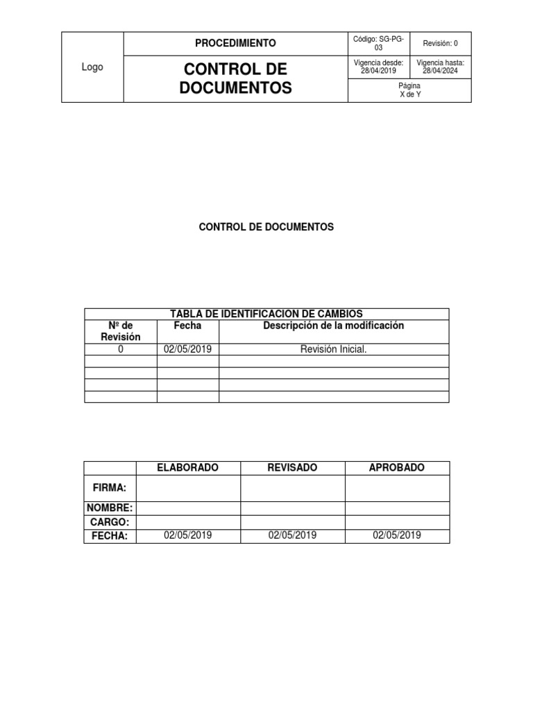 Control de Documentos SST | PDF | Información | Organización internacional para la estandarización