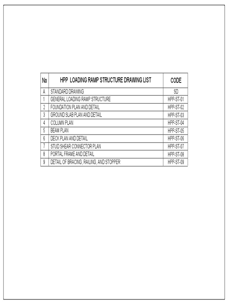 List Drawing PDF | PDF | Structural Engineering | Civil Engineering