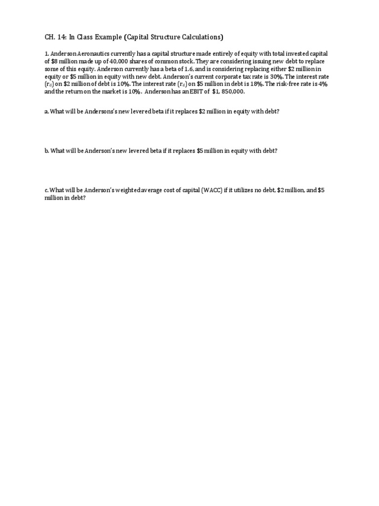 Ch. 14 in Class Example | PDF