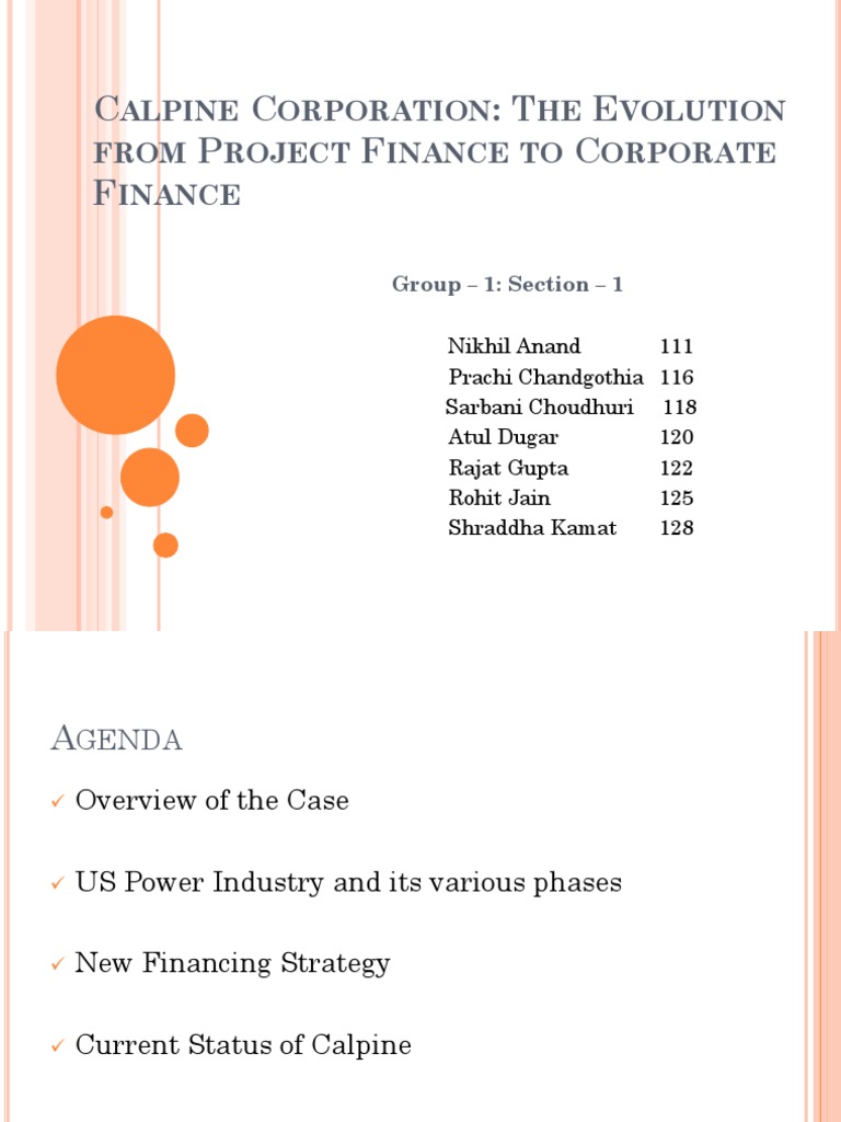 Calpine Corporation | PDF | Refinancing | Project Finance