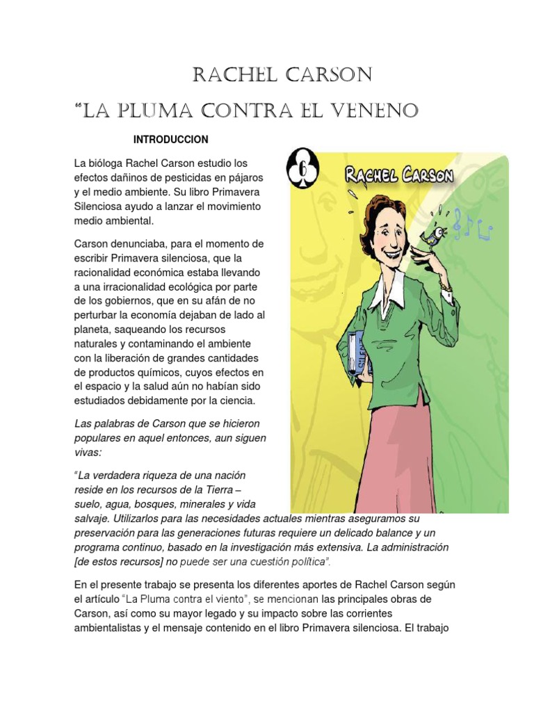 Rachel Carson | PDF | Ddt | Pesticida