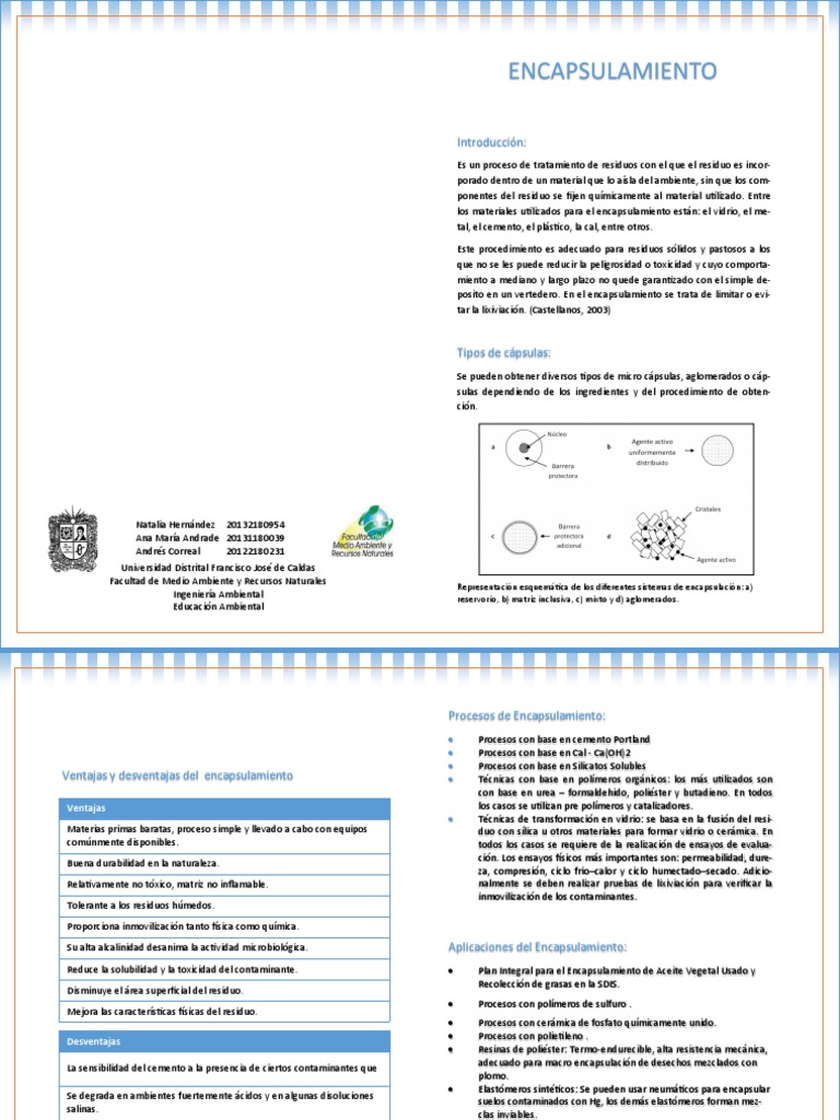 Encapsulamiento | PDF | Residuos | Contaminación