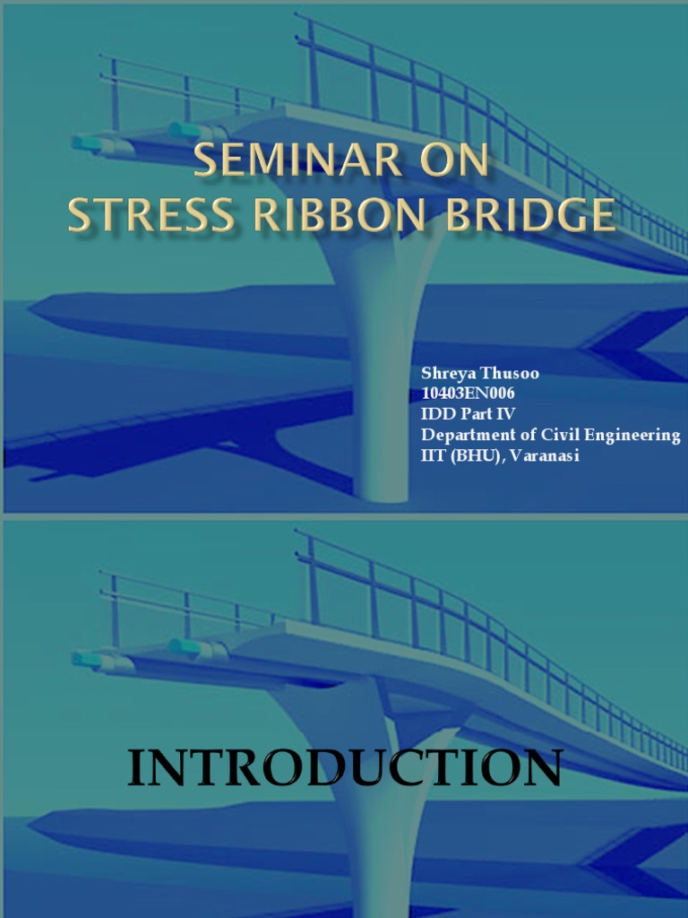 Stress Ribbon Bridge Overview | PDF | Bridge | Prestressed Concrete