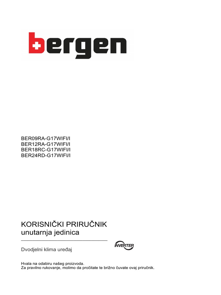 Korisnicki Prirucnik Unutarnja Jedinica 1 | PDF