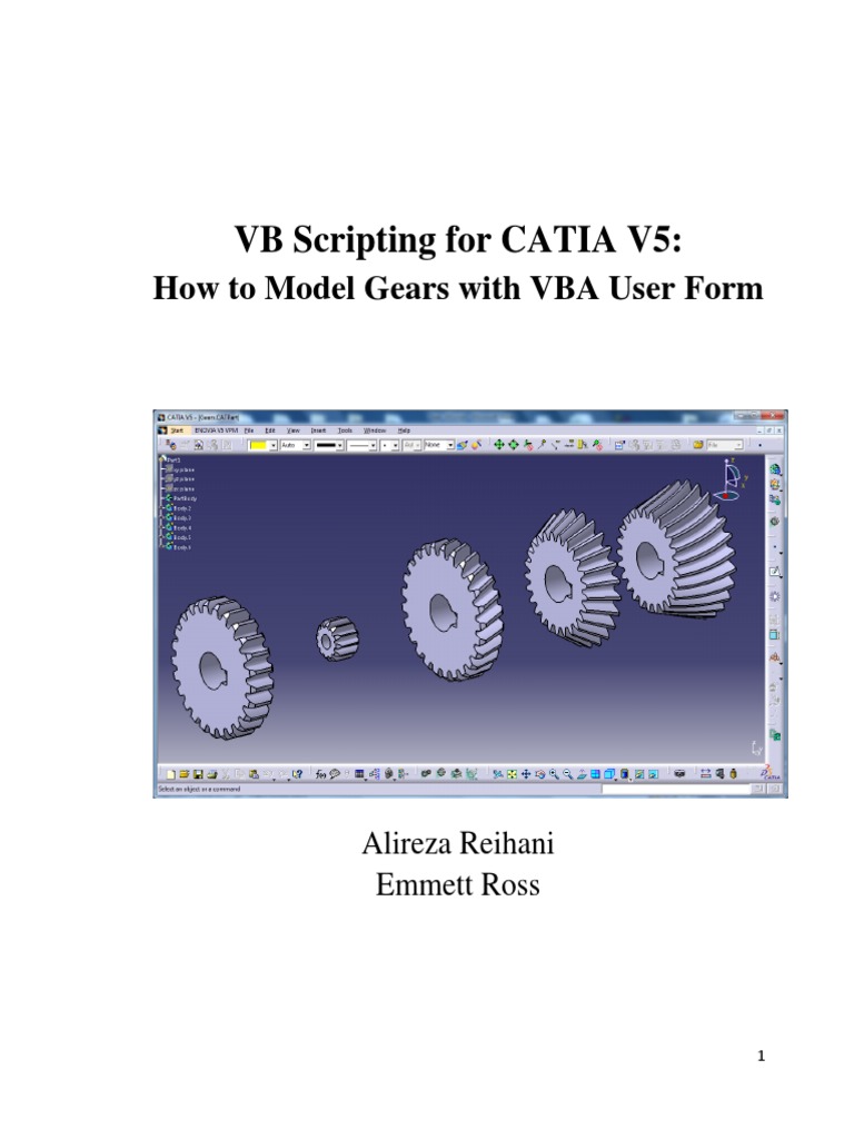 How To Model Gears With VBA User Form Tutorial v1.1 | PDF | Gear | Visual Basic For Applications