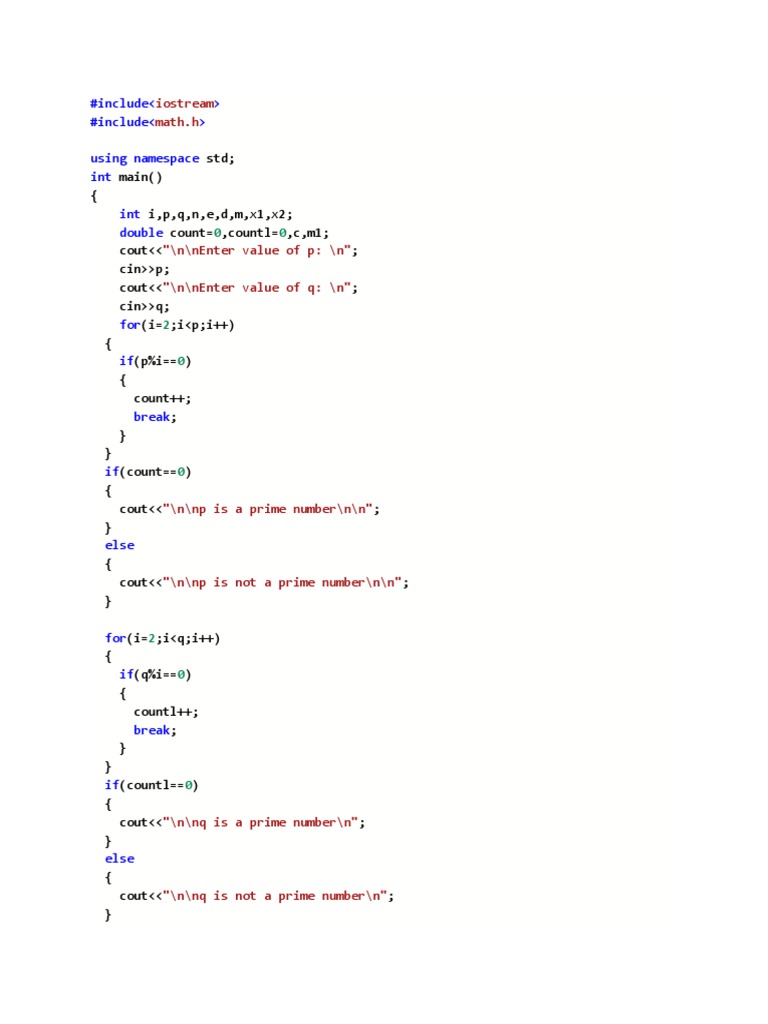 Iostream Math.h: #Include #Include Using Namespace Int Int Double | PDF | Teaching Methods ...