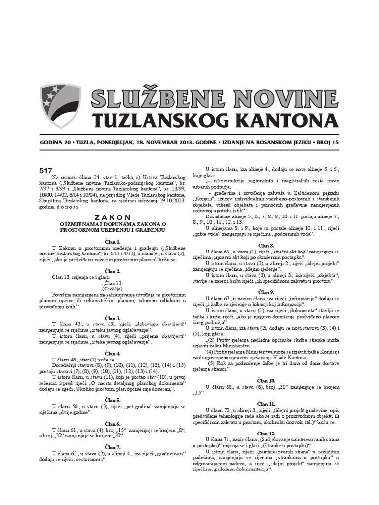 Zakon o Gradjenju TK 5-13 | PDF