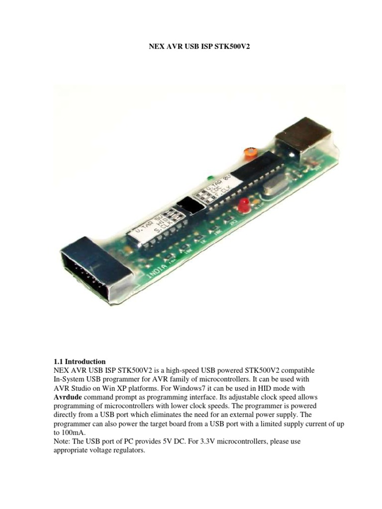 Nex Avr Usb Isp Stk500v2 | PDF | Computer File | Usb