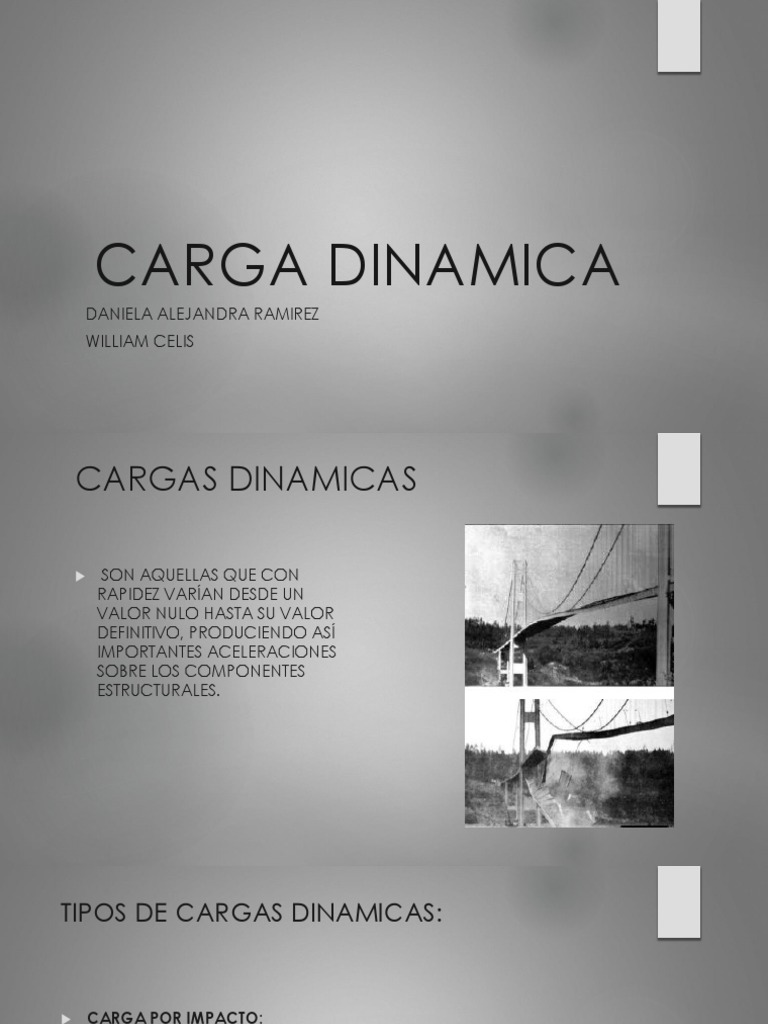 Tipos y Ejemplos de Cargas Dinámicas | PDF | Dinámica (Mecánica ...