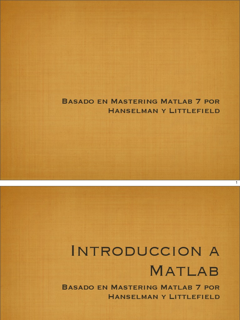 Mastering Matlab | PDF | Logaritmo | Número complejo