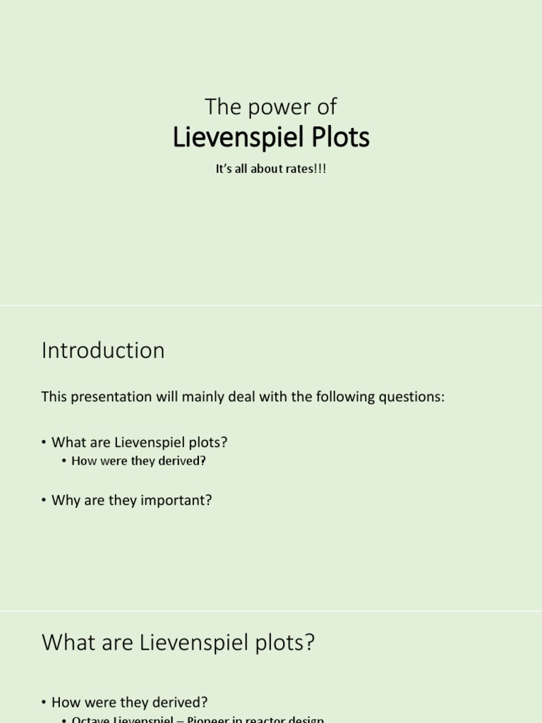 Understanding Levenspiel Plots in Reactors | PDF | Chemical Reactor ...