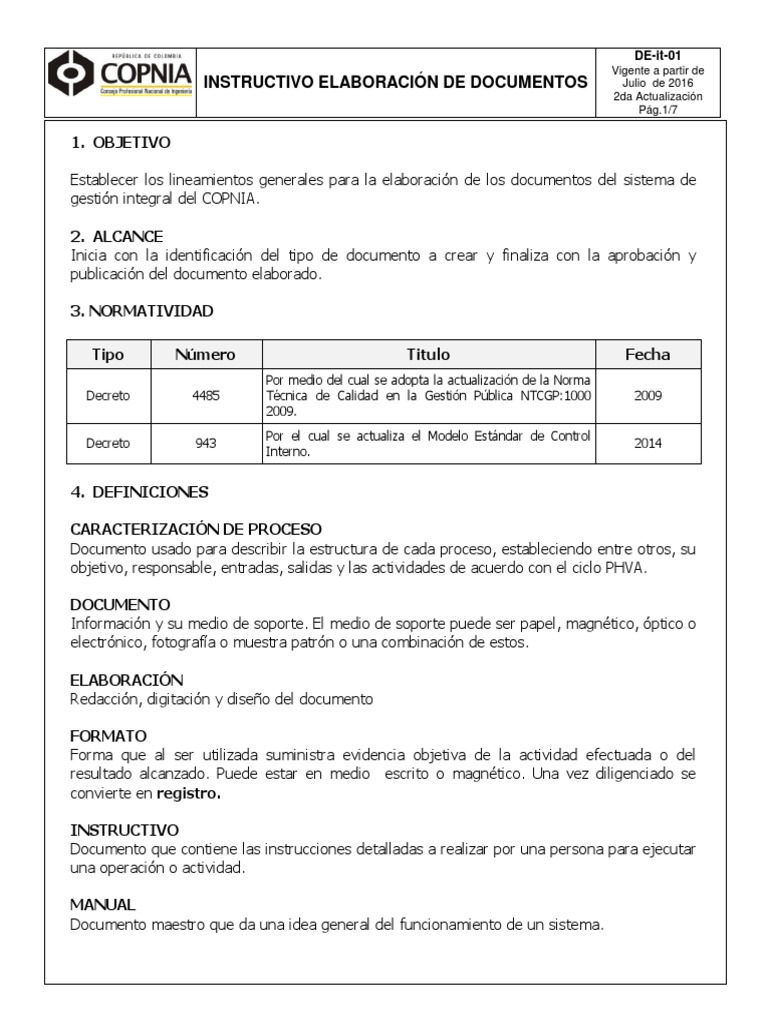 Instructivo Elaboración Documentos | PDF | Información