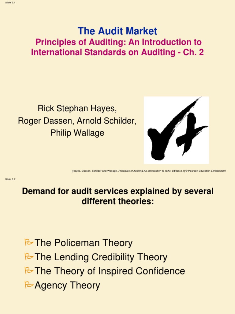 The Audit Market: Principles of Auditing: An Introduction To International Standards On Auditing ...