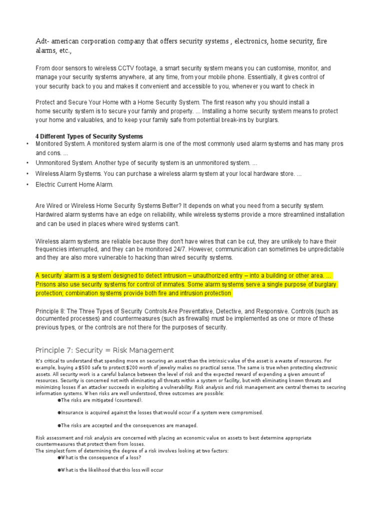 Smart Security System | PDF | Security Alarm | Risk Management