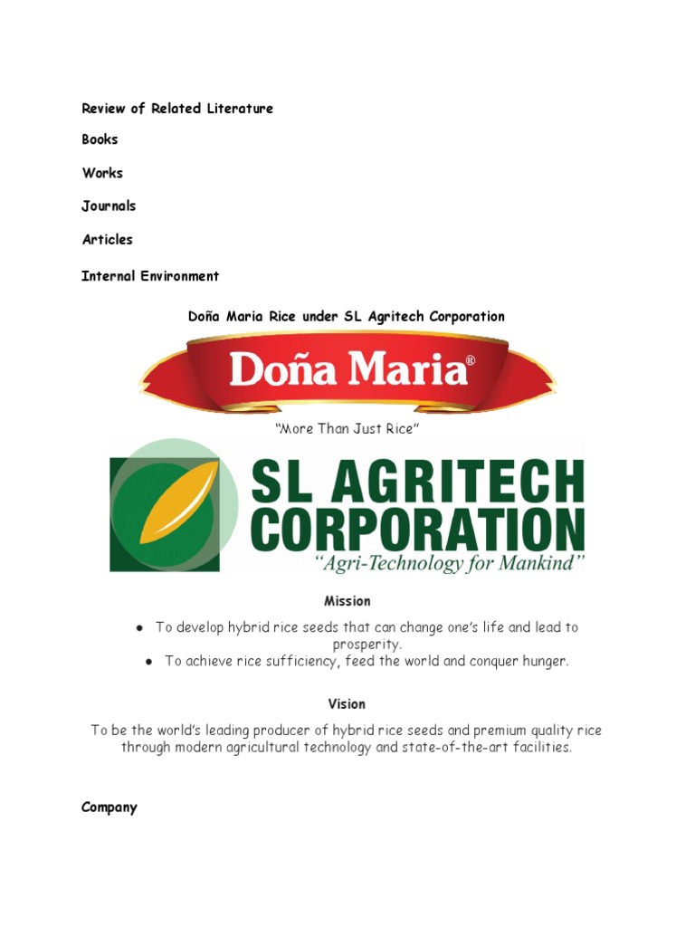 Doña Maria Rice | PDF | Rice | Advertising