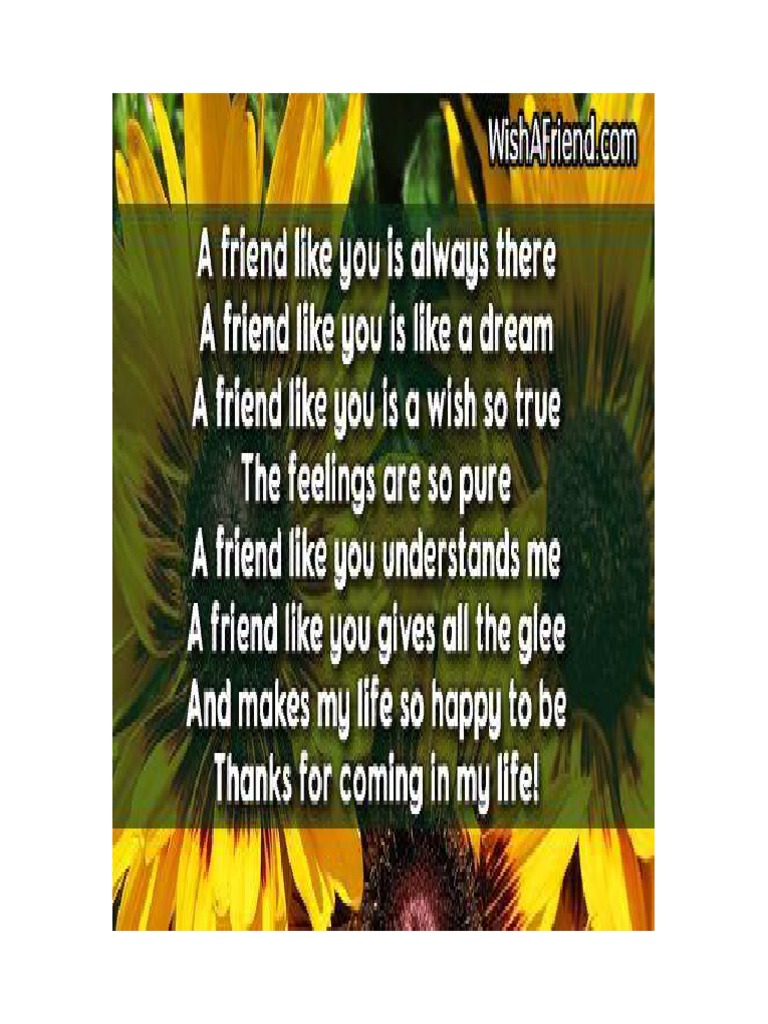 Octopoem About Friendship | PDF