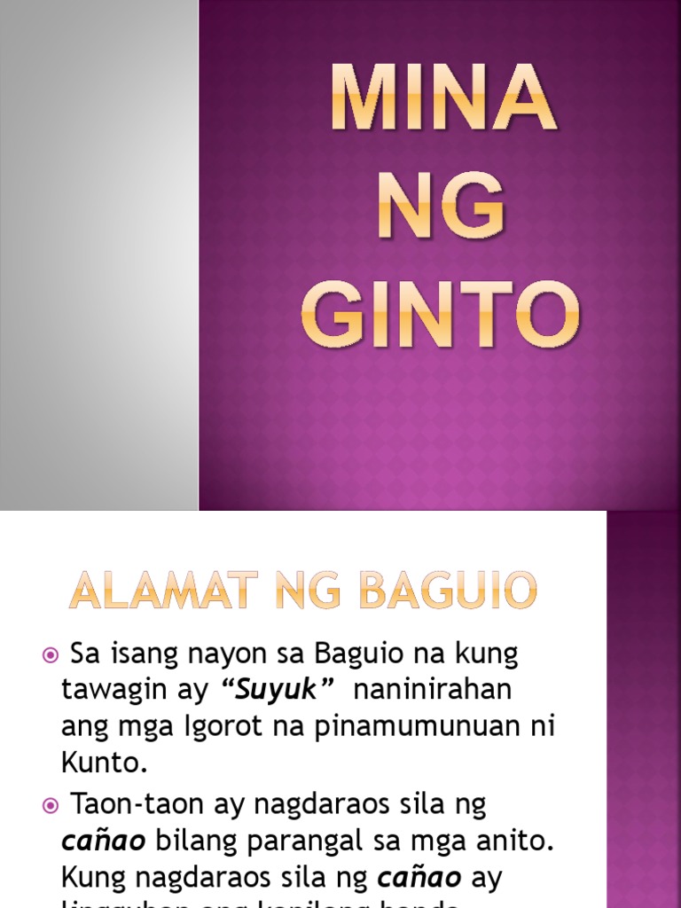 Mina NG Ginto | PDF