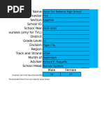 SF2 Blank Form | PDF