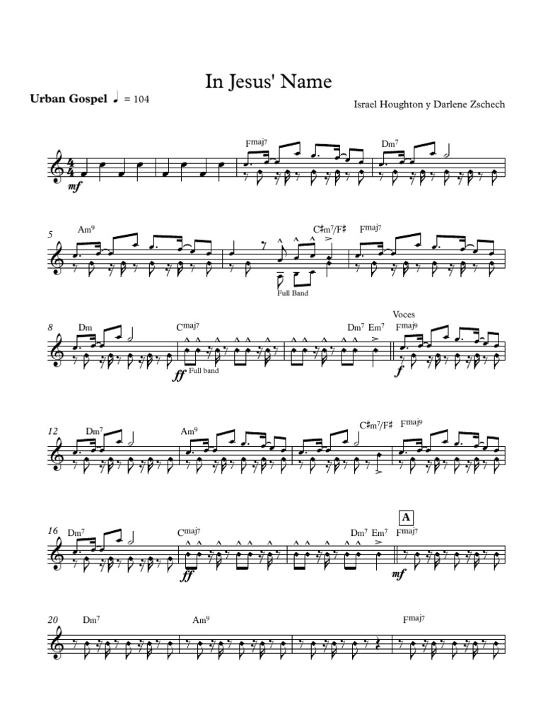 In Jesus' Name - Rhythm Chart | PDF