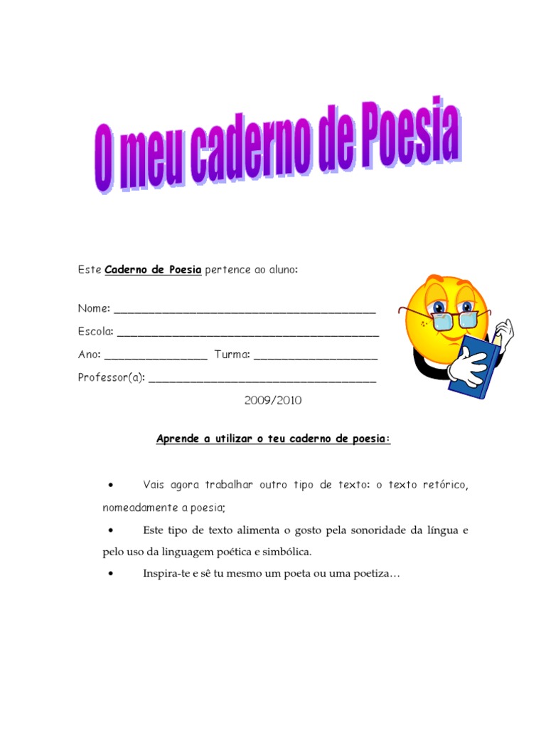 Caderno de Poesia | PDF