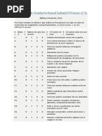 Inventario de Conducta Sexual Infantil (CSBI) (Forma 2) | PDF ...