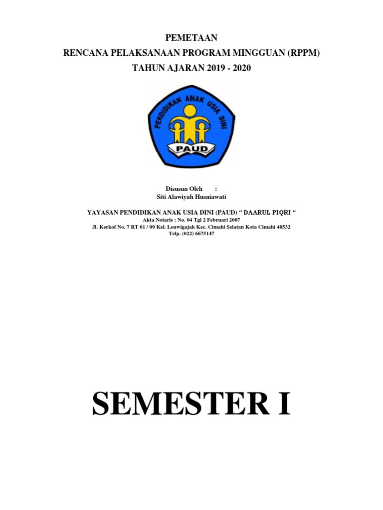 Contoh Pemetaan Paud | PDF