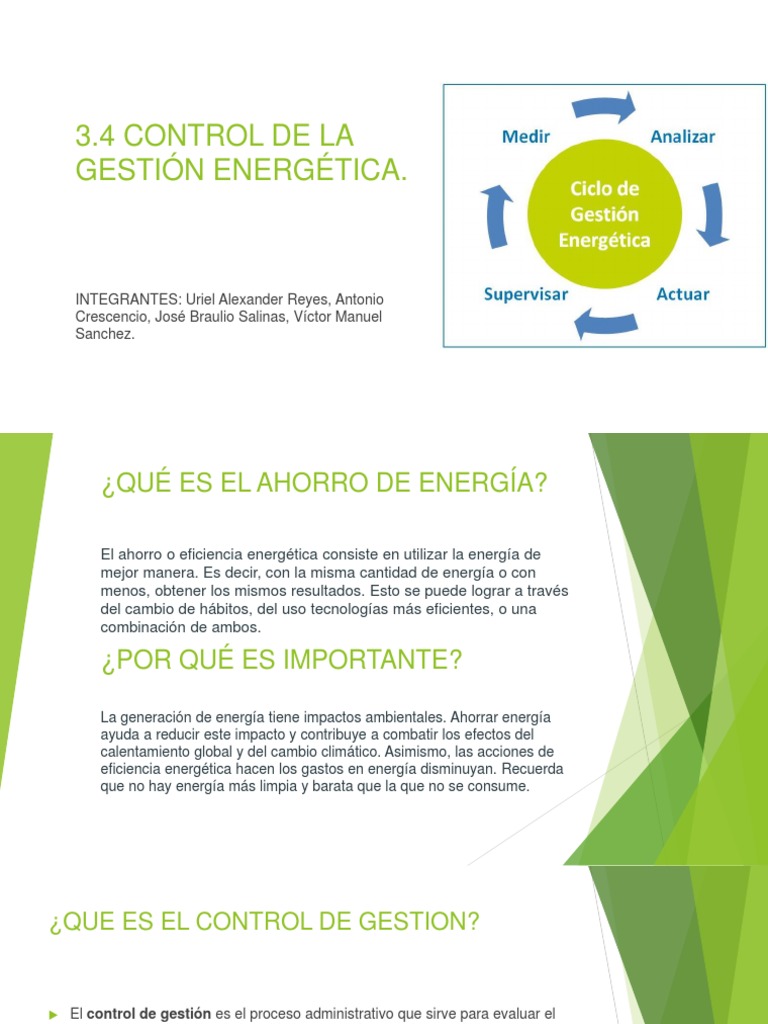 3.4 Control de Gestion Energetico | PDF | Uso eficiente de energía ...