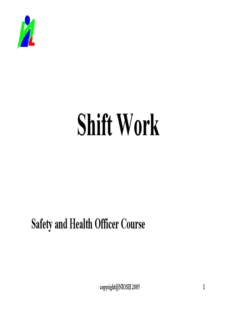 Shift Work: Safety and Health Officer Course | PDF | Shift Work ...