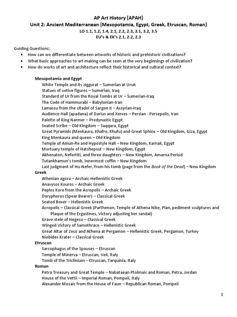 AP Art History | PDF | Sculpture
