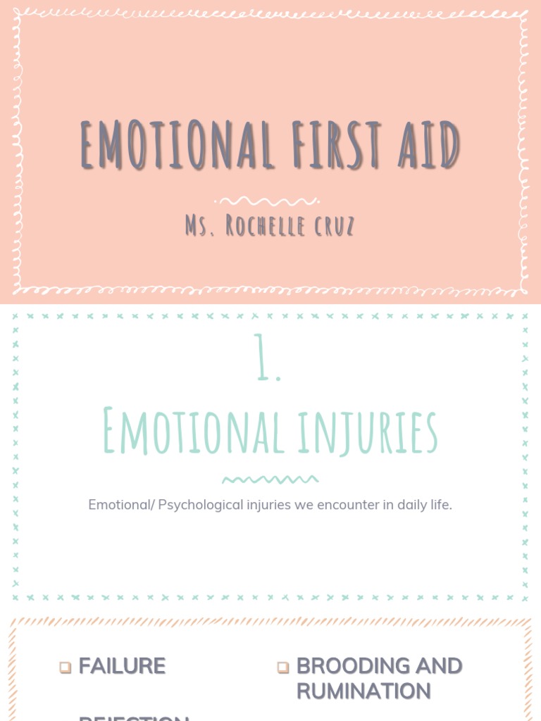 Emotional First Aid | PDF