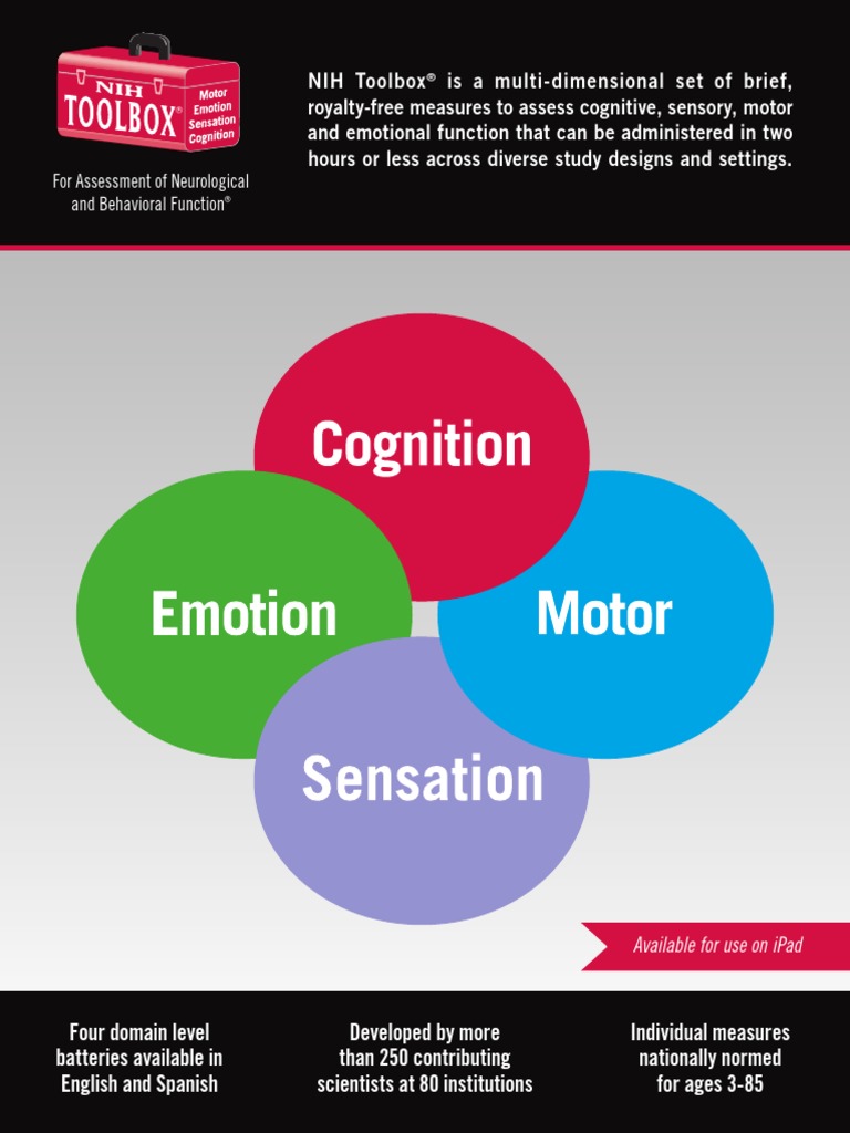 NIH Toolbox Brochure June 2017 PDF | PDF | Neuropsychology | Nervous System