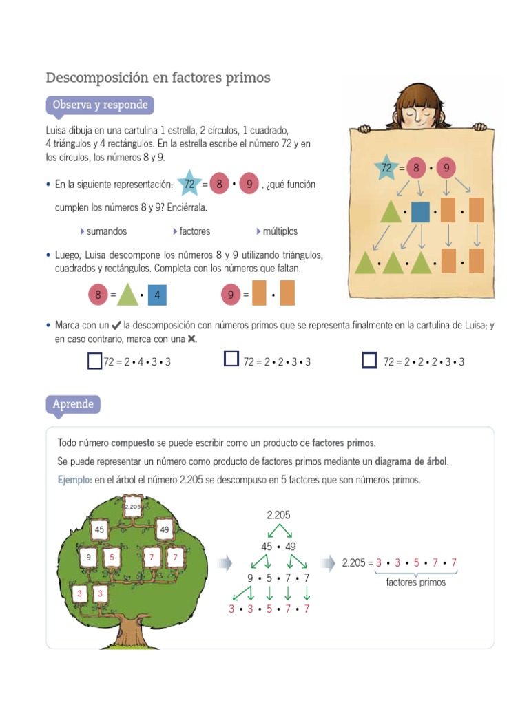 Factores Primos PDF | PDF | Enseñanza de matemática
