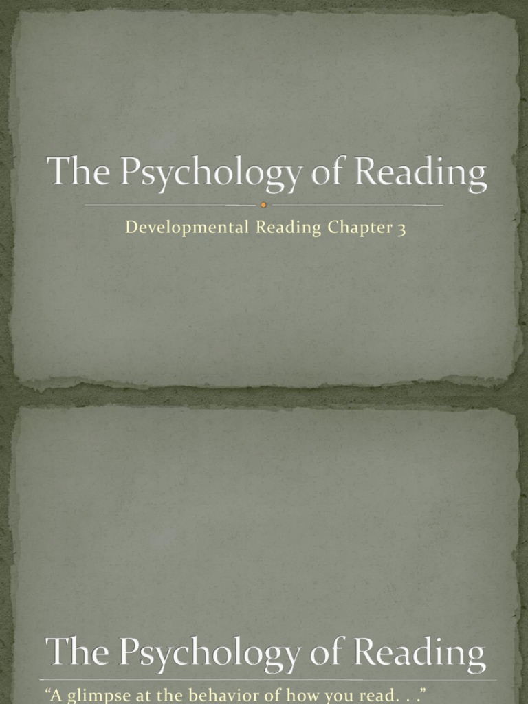 The Psychology of Reading | PDF