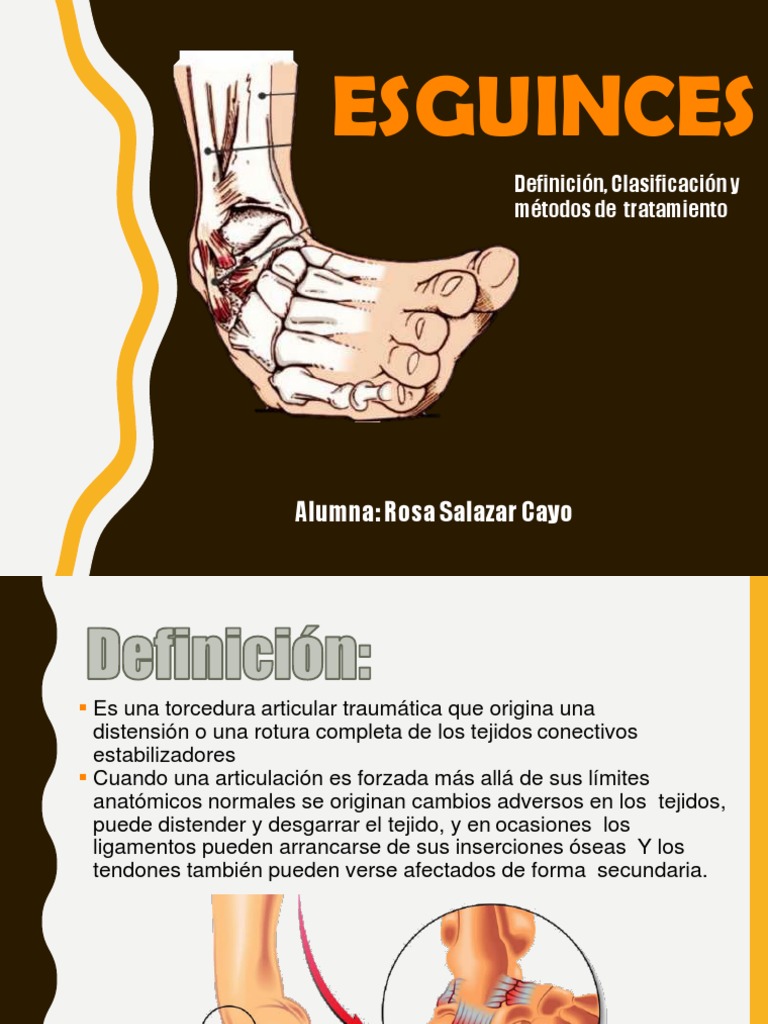 Definición y Clasificación de Esguince | PDF | Articulación | Rodilla
