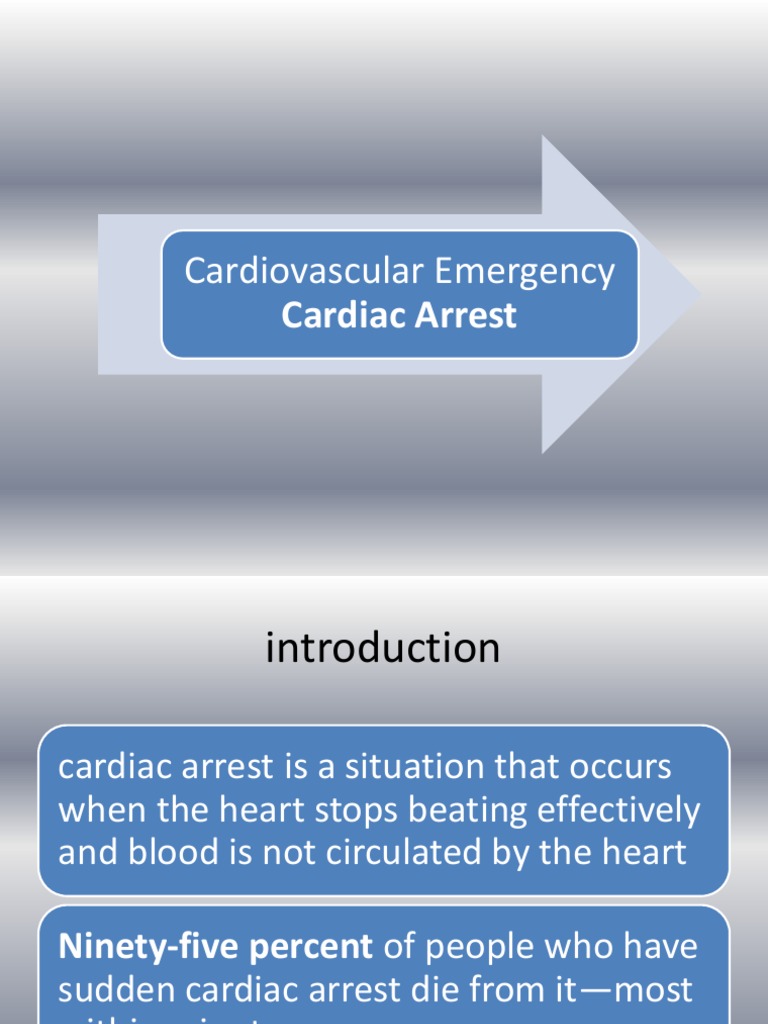 Cardiovascular Emergency: Cardiac Arrest | PDF