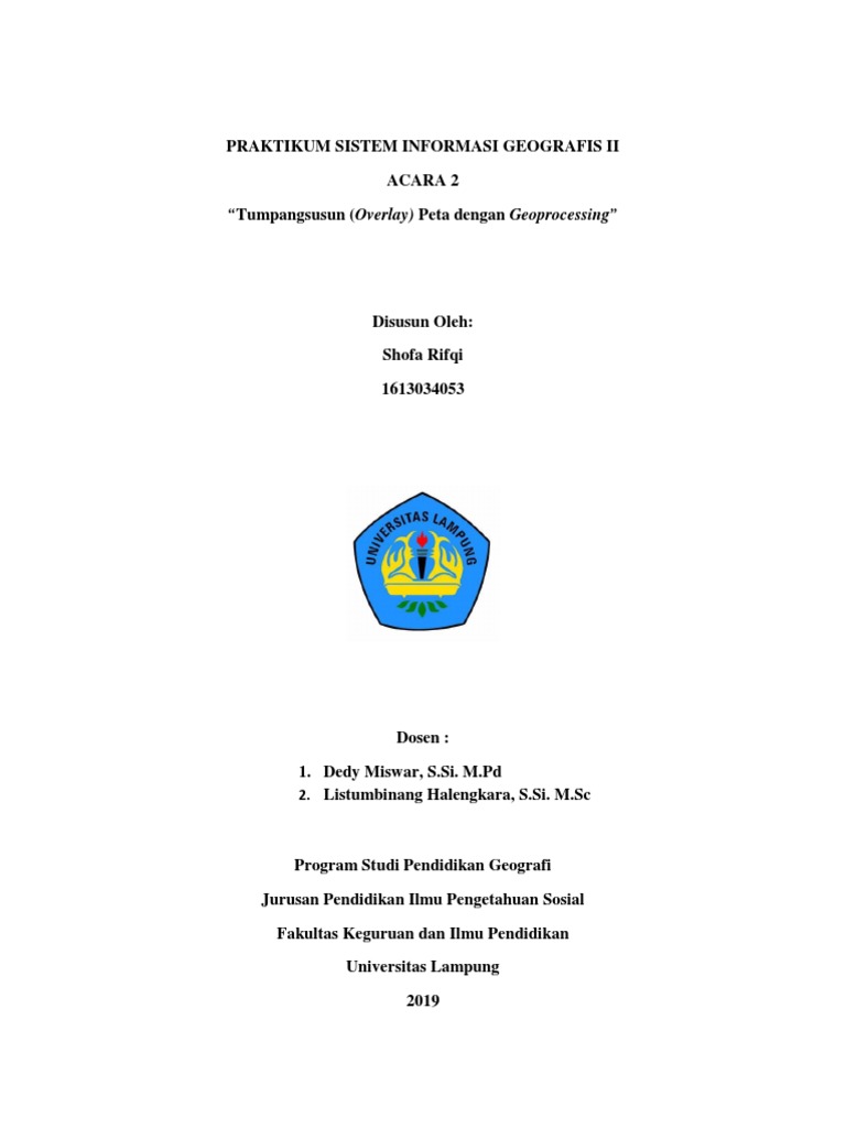 Praktikum Overlay Peta SIG | PDF