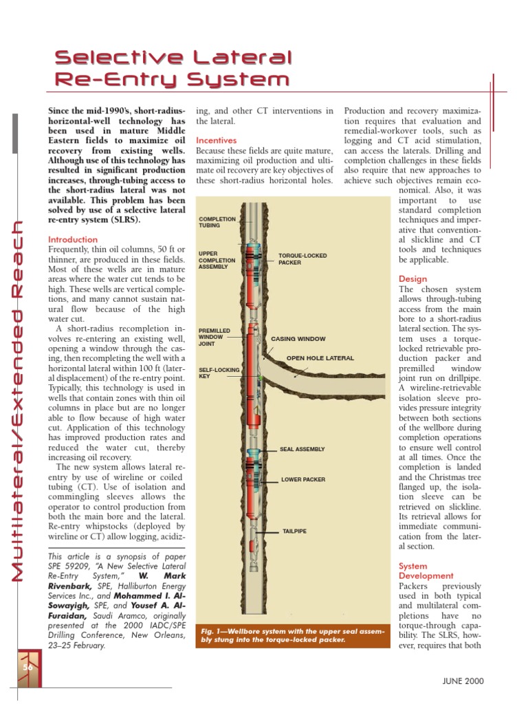 Selective Lateral Re-Entry System | PDF | Oil Well | Casing (Borehole)