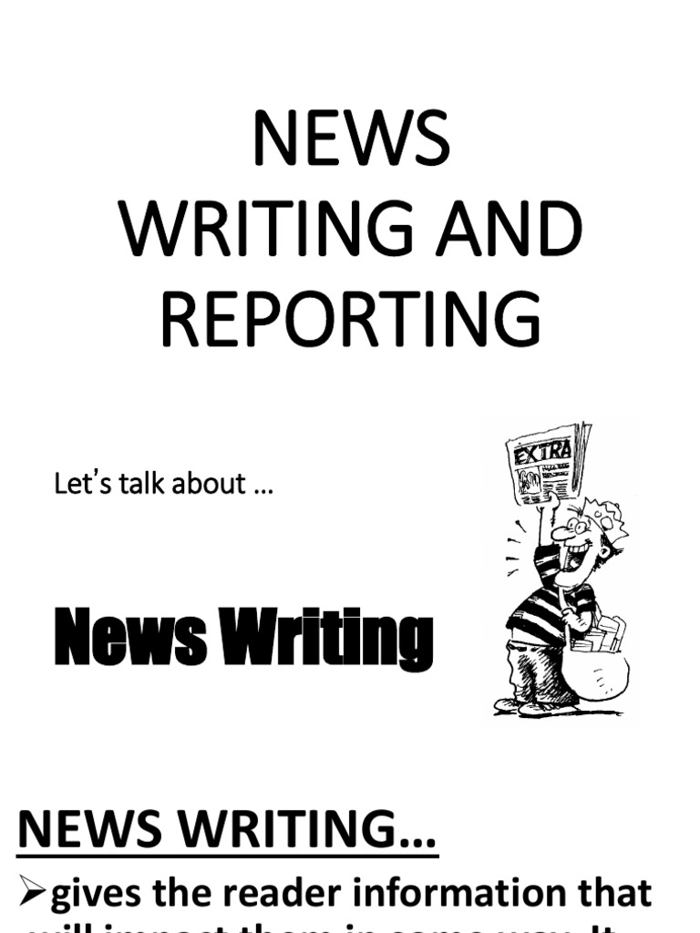 News Writing and Reporting | PDF