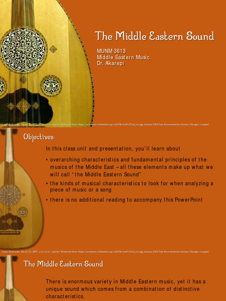 The Middle Eastern Sound | PDF | Singing | Song Structure