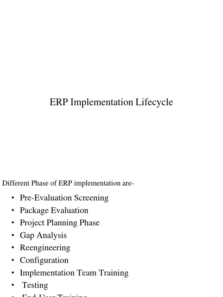 ERP Implementation | PDF | Enterprise Resource Planning | Computing