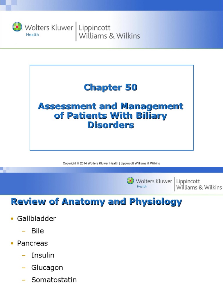 Assessment and Management of Patients With Biliary Disorders | PDF ...