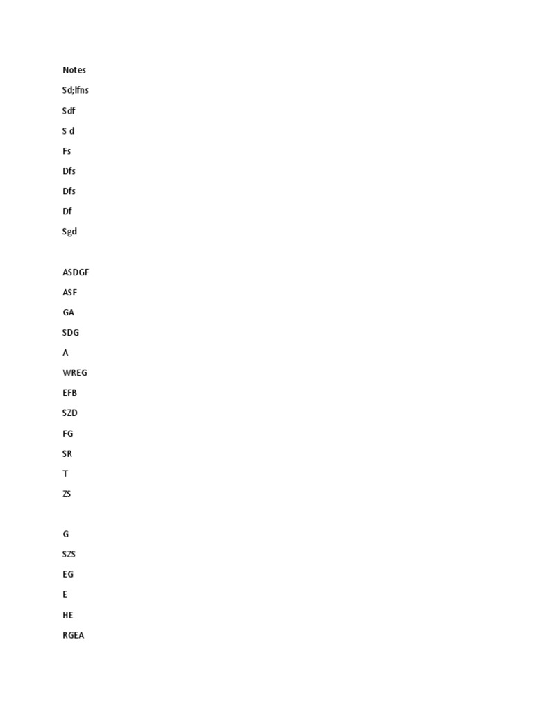 Notes SD Lfns SDF SD Fs Dfs Dfs DF SGD | PDF