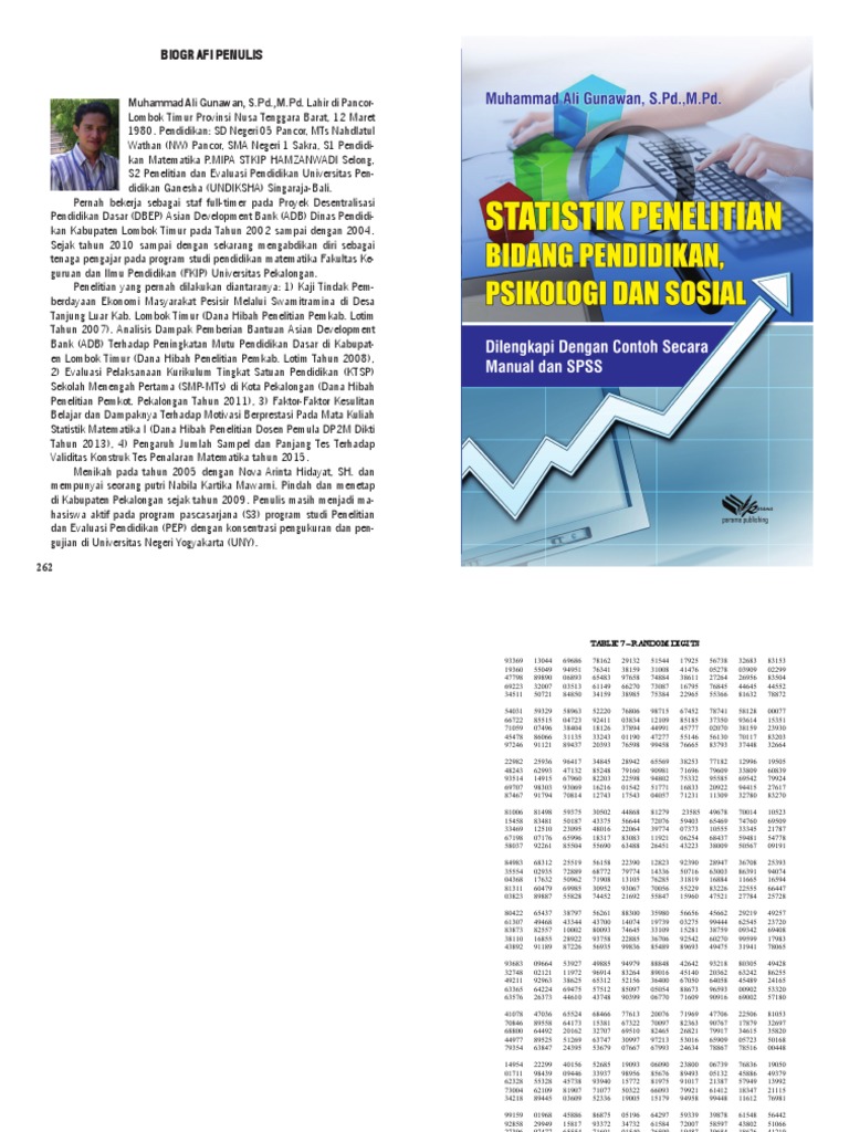 (Muhammad Ali Gunawan) Statistik Penelitian Bidang PDF | PDF ...