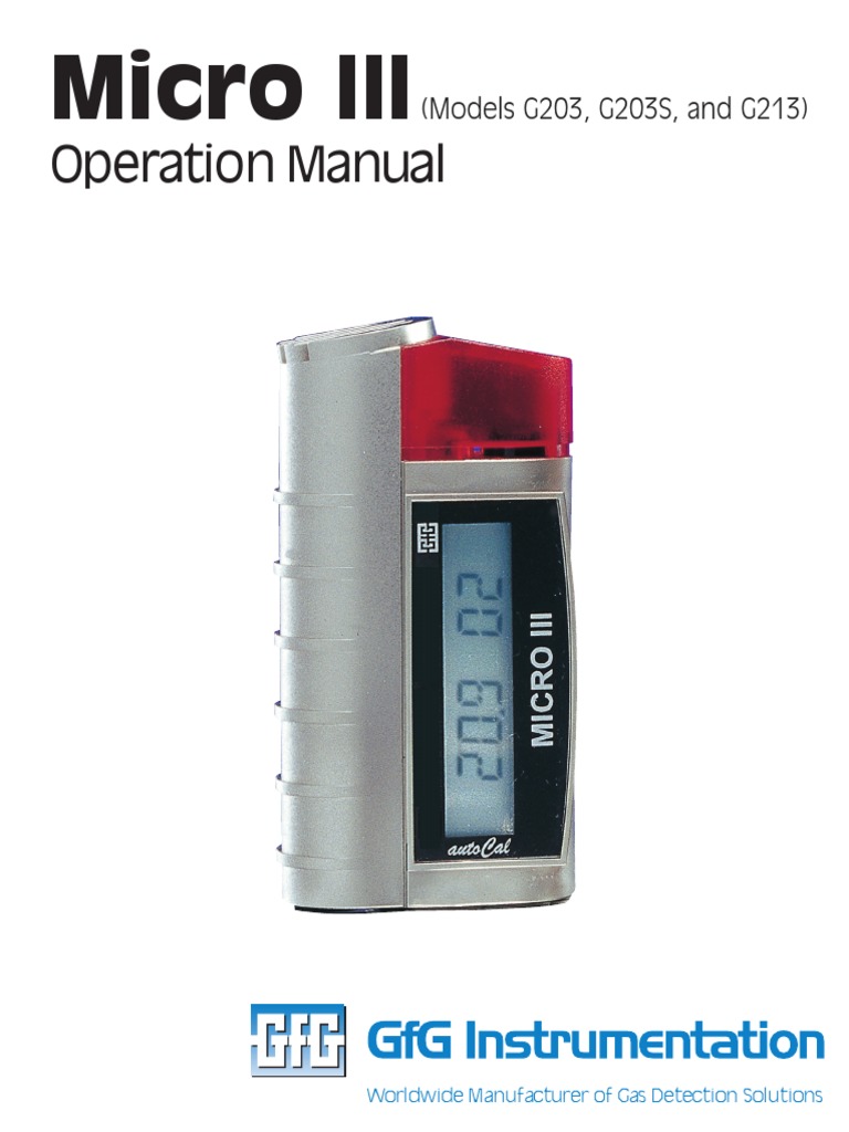 Operation Manual: (Models G203, G203S, and G213) | Download Free PDF ...