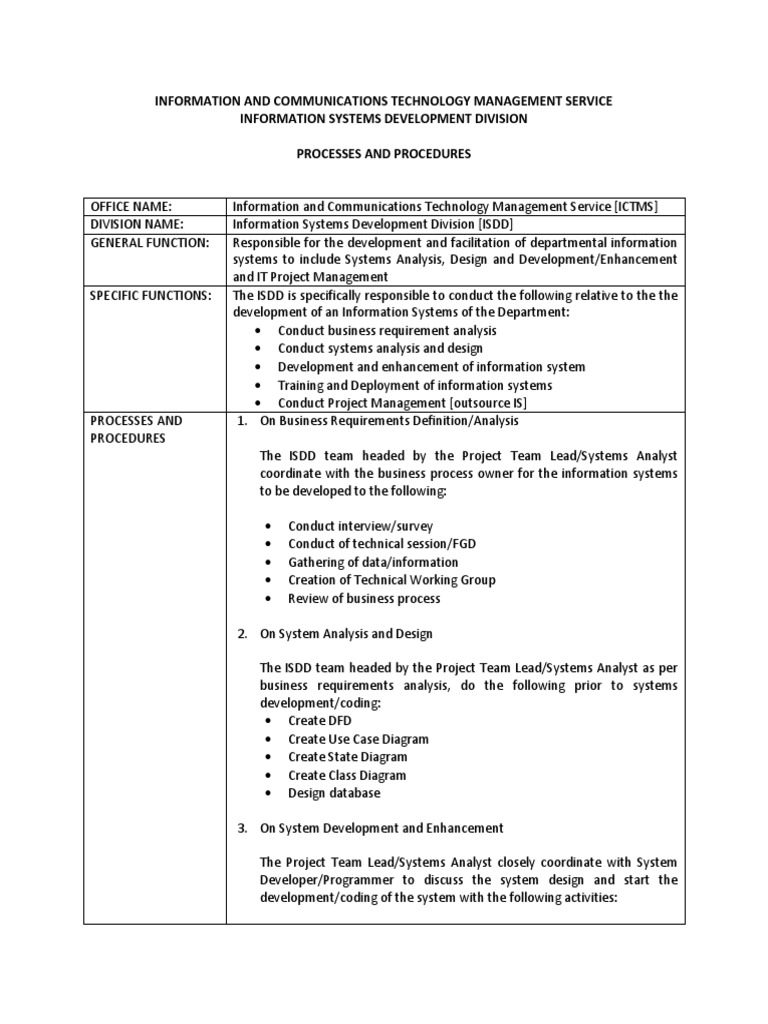 ISSD Process | PDF | Information System | Programmer
