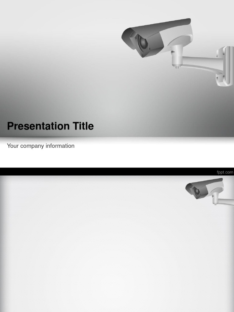 CCTV Power Point Template | PDF