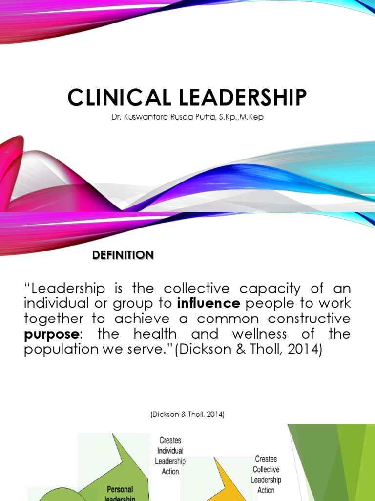 Clinical Leadership: Dr. Kuswantoro Rusca Putra, S.Kp.,M.Kep | PDF ...