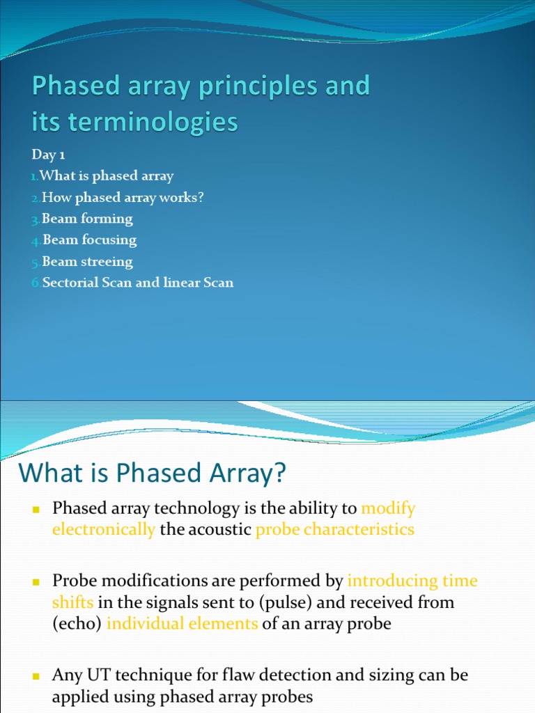 Day 1 What Is Phased Array How Phased Array Works? Beam Forming Beam ...