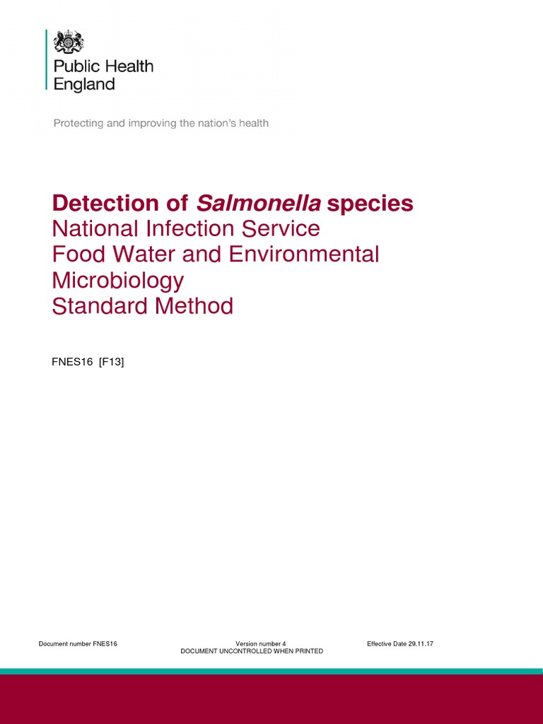 Detection of Salmonella Species | PDF | Salmonella | Serotype